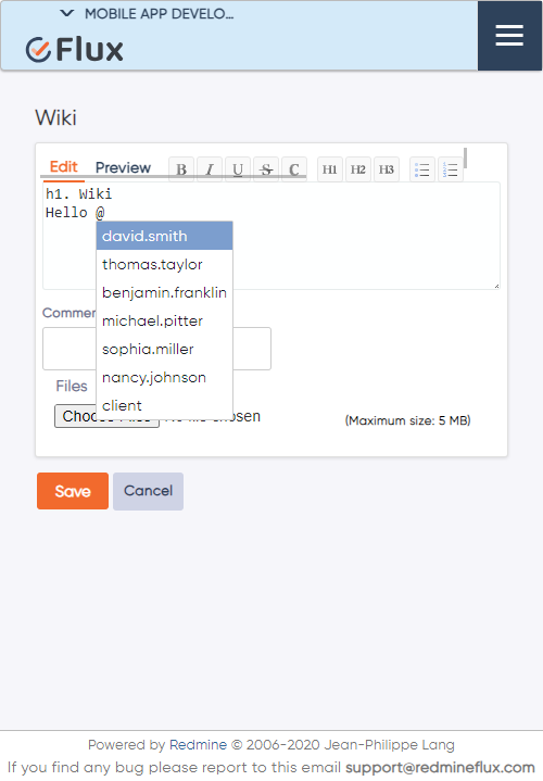 Mentions Redmine plugin - Improve Team Communication Mentions Redmine plugin - Improve Team Communication