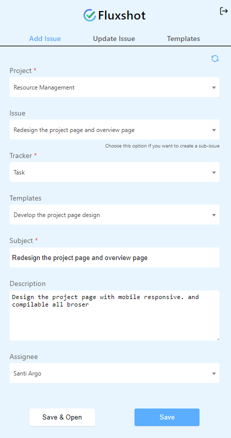 Bug Reporting Redmine Plugin - Fluxshot Chrome Extension Bug Reporting Redmine Plugin - Fluxshot Chrome Extension